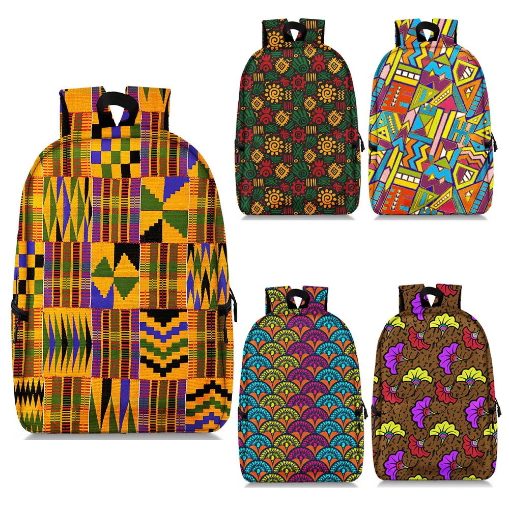 Afro-Tribal-Ethic-Flower-Backpack-African-Women-Shoulder-Travel-Bags ...