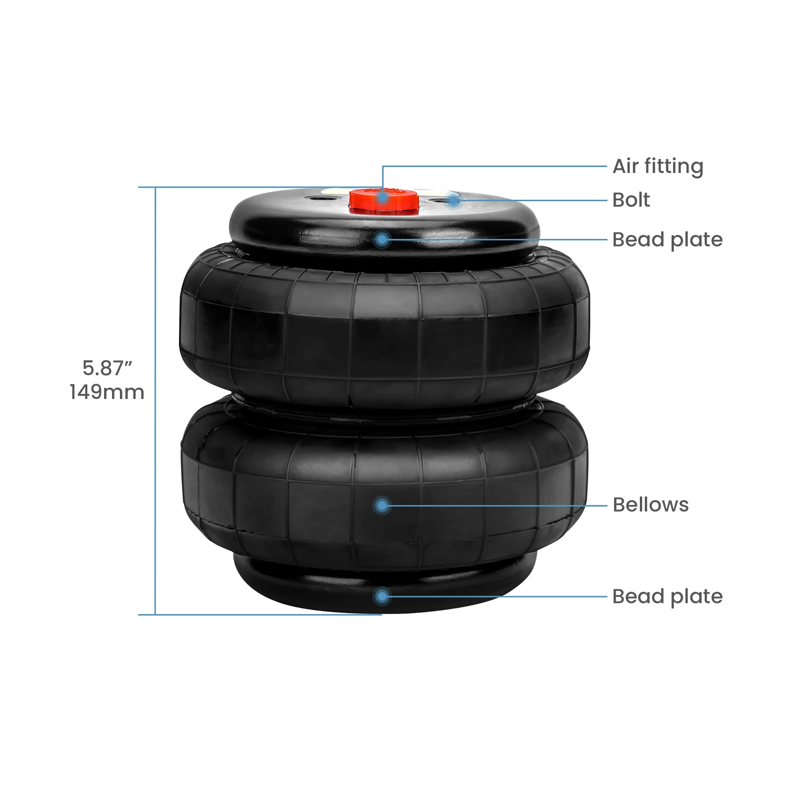 Twin Bellows Air Pump