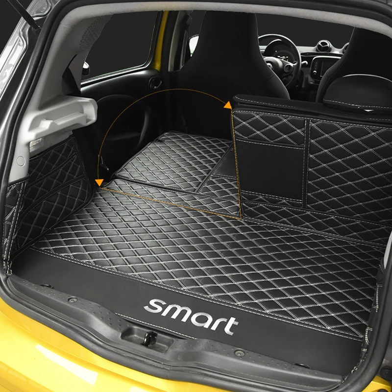 Custom Car Trunk Mat Bottom Boot Carpet Leather Cargo Liner Interior ...