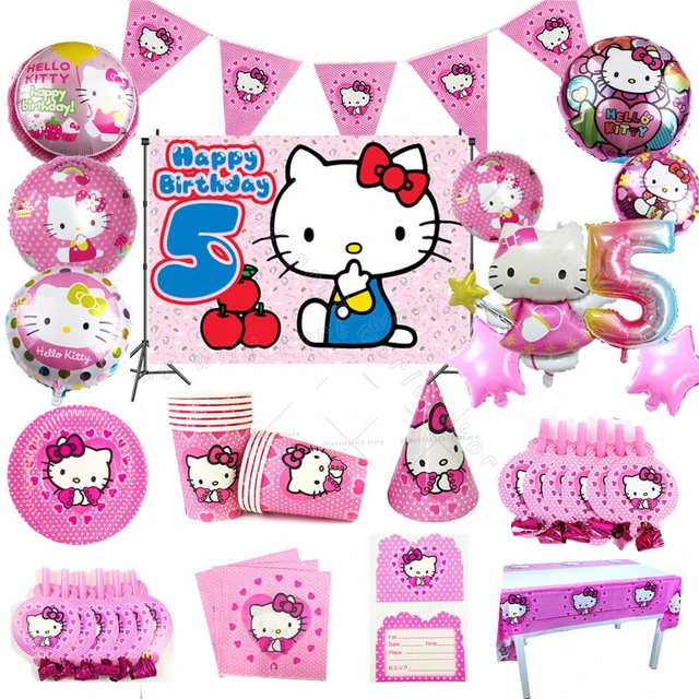 Hello Kitty Birthday Background