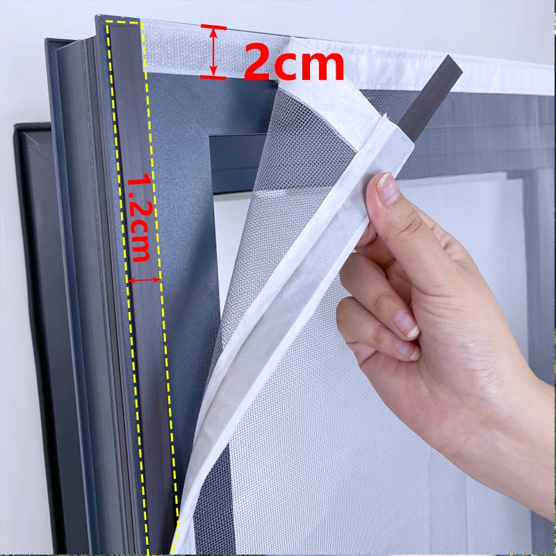 DTGJ Magnetic Screen Windows Mosquito Net Customized size white ...