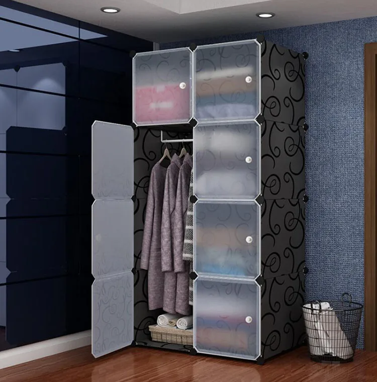 Foldable-Wardrobe-ABS-Plastic-Combination-Cube-Storage-Closet-Cabinets ...