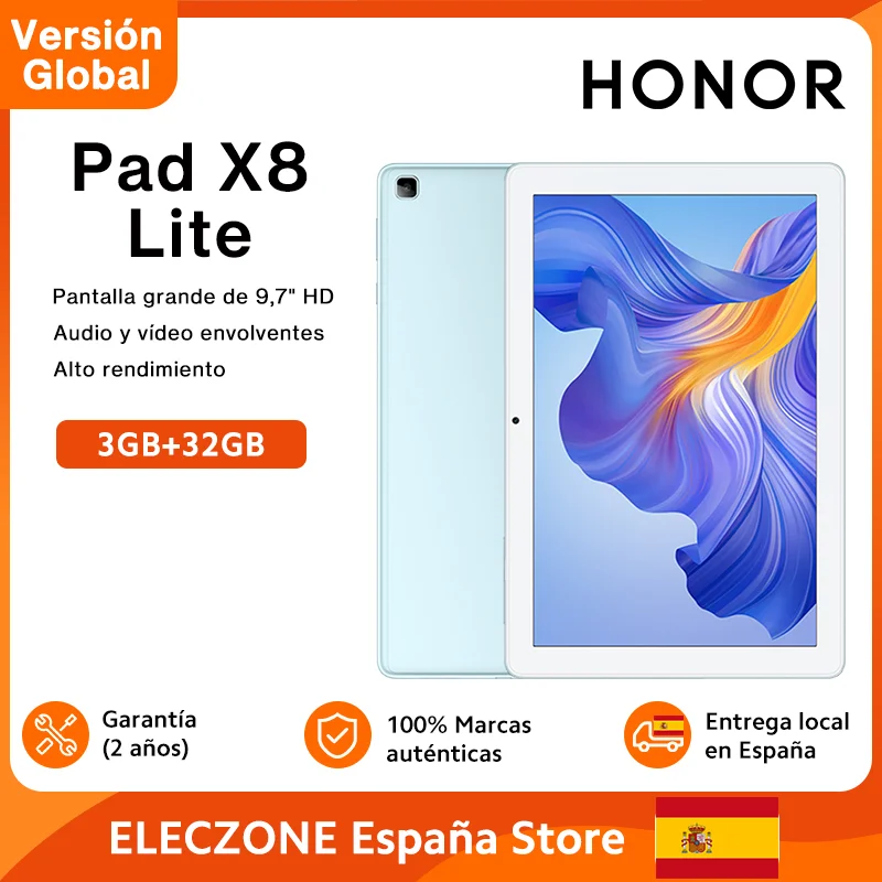 Global Version HONOR Pad X8 Lite 9.7" HD Display MTK MT8786 WIFI dual ...