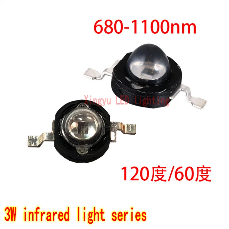 LED-Beads-3W-10PCS-Infrared-IR-High-Power-Black-Bracket-60-Degree-120 ...