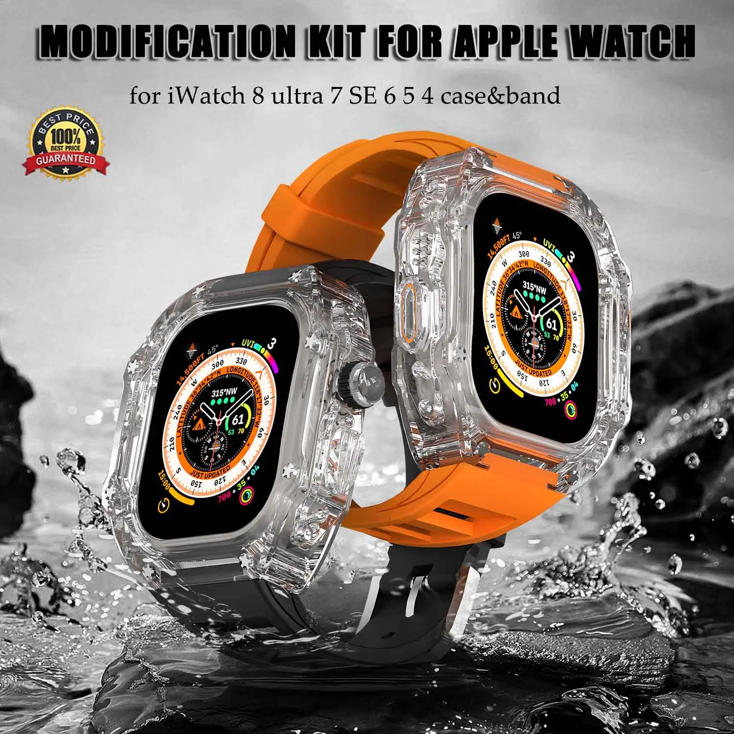 Luxury Modification Mod Kit for Apple Watch 8 Ultra 49mm 45mm ...