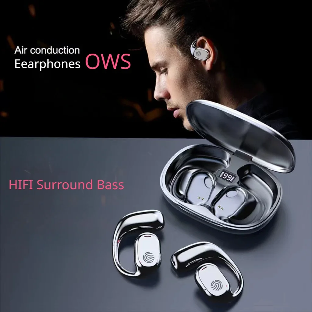 OWS-Bluetooth-Earphones-Modern-Open-Wearable-Stereo-Headphones-Ear-Hook ...