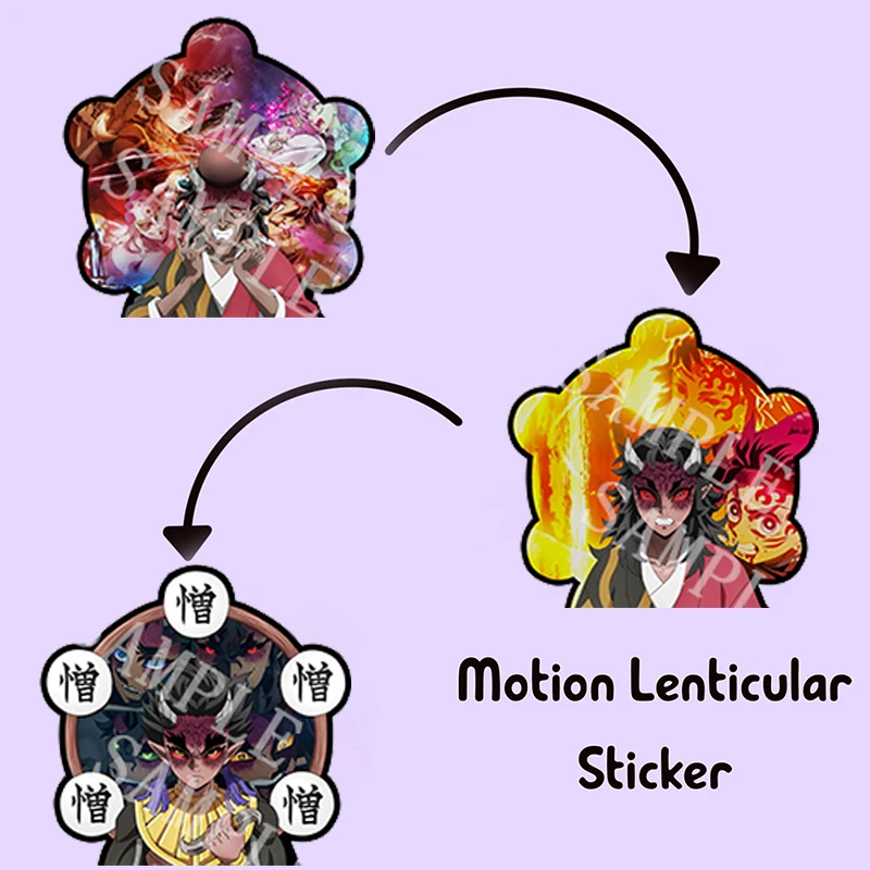 Demon-Slayer-Hantengu-Zohakuten-Motion-Sticker-Anime-Lenticular ...