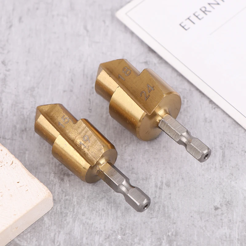 1PC-PPR-Lifting-Stepped-Drill-Bit-Hexagon-Shank-Water-Pipe-Connection ...