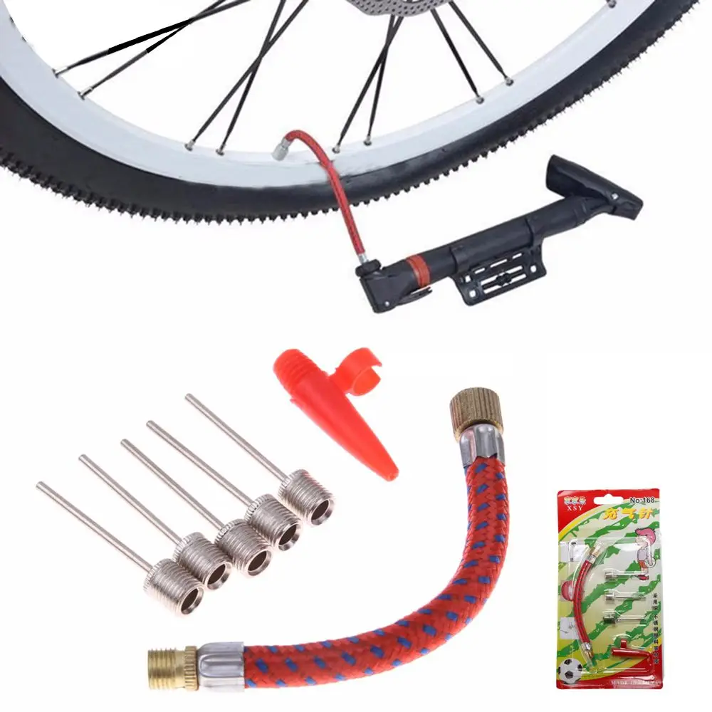 1-Set-Inflating-Needle-Kits-Needle-Hose-Sports-Ball-Basketball-Football ...