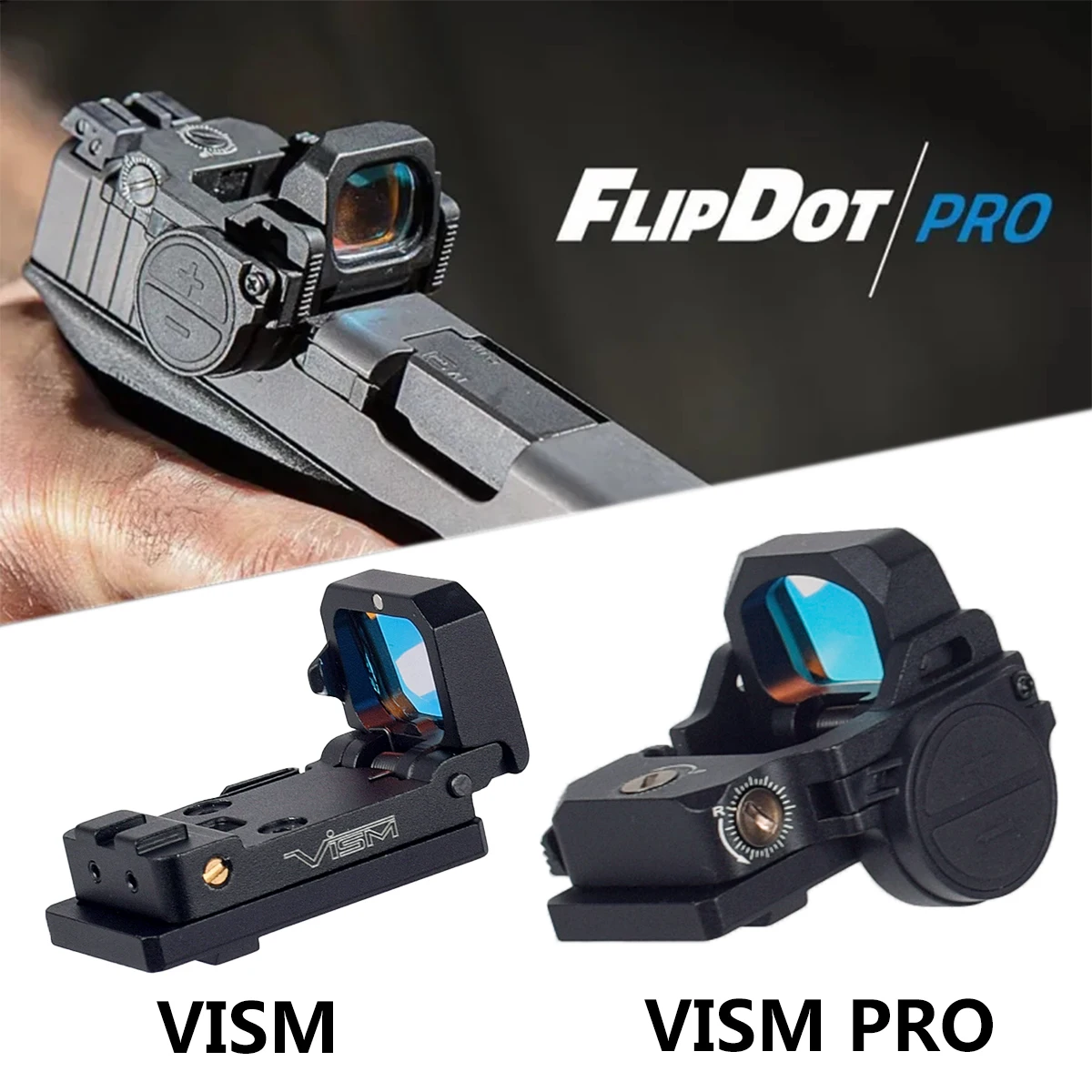 Tactical-Trijicon-RMR-VISM-PRO-Flip-Up-Red-Dot-Sight-For-Glock-17-19 ...