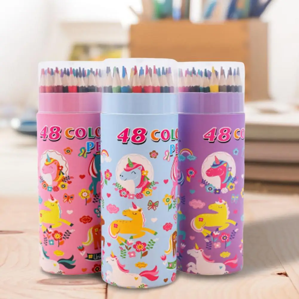 Lápiz de varios colores para dibujar, suministros de arte, 12/18/24/36/48 piezas| | - AliExpress