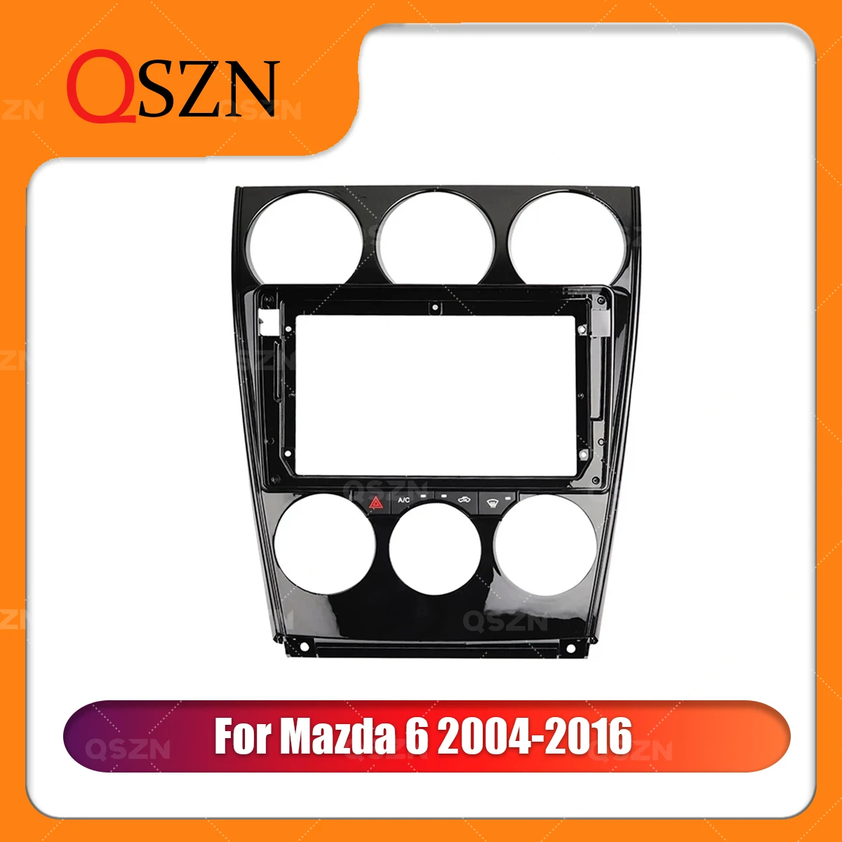 QSZN Car radio Fascias Panel For Mazda 6 2004-2015 9 inch Frame Audio ...