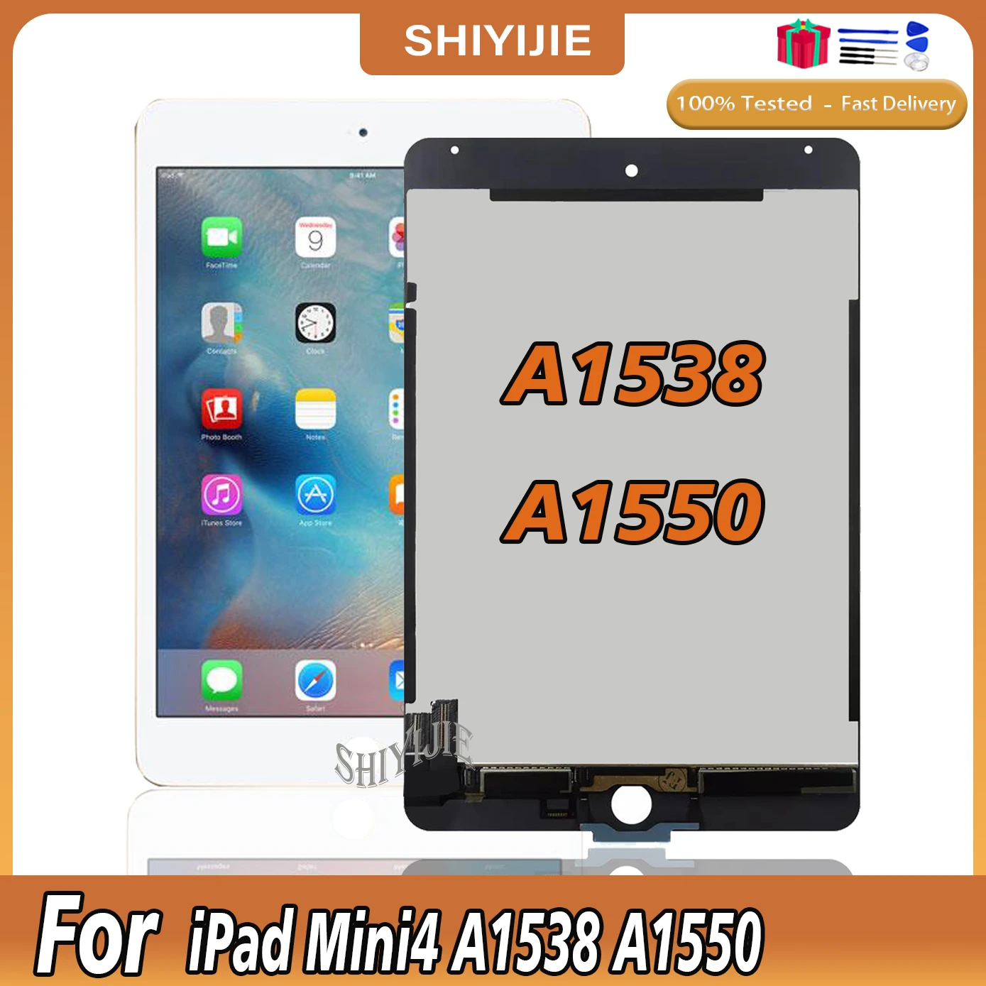 New Aaa+ Quality Lcd For Ipad Mini 4 Mini4 A1538 A1550 Lcd Touch Screen ...
