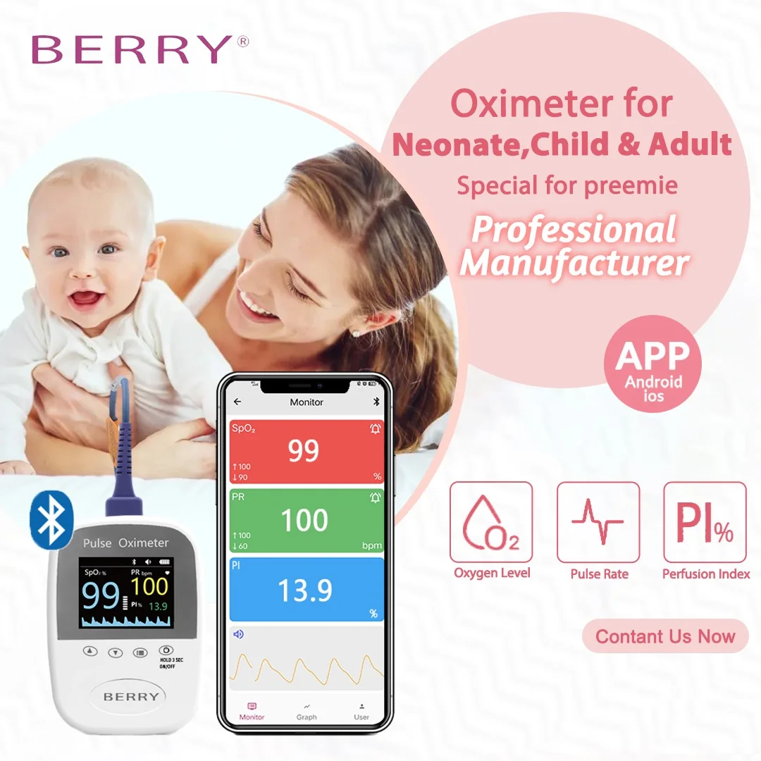 BERRY-Handheld-Pulse-Oximeter-FDA-CE-SPO2-Pulse-Rate-PI-Bluetooth-APP ...