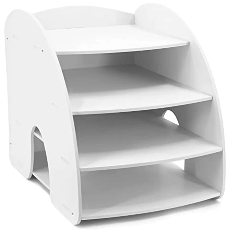 Desktop-File-Rack-4-Layer-Folder-Rack-File-Classification-Finishing ...