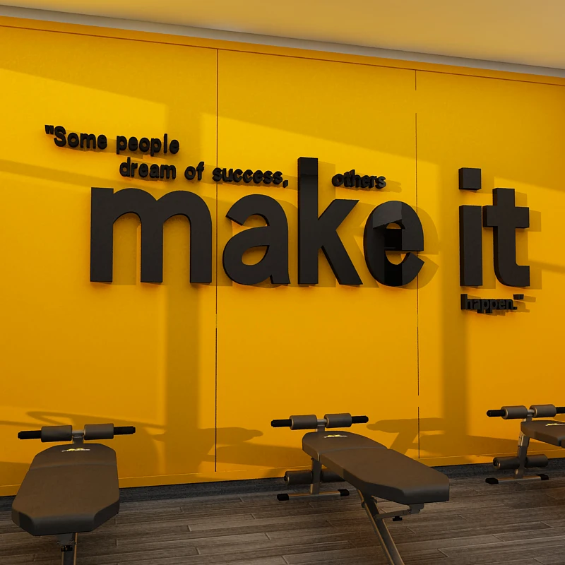Creative-Letter-Make-it-Acrylic-3D-Wall-stickers-For-Living-room ...