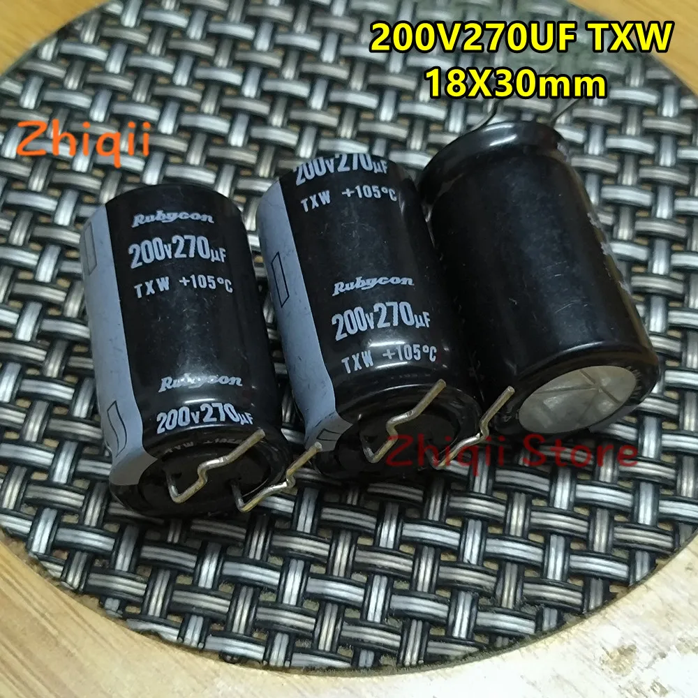 5pcs-10pcs-200v-270uF-Rubycon-TXW-200V270UF-18x30mm-Electrolytic ...