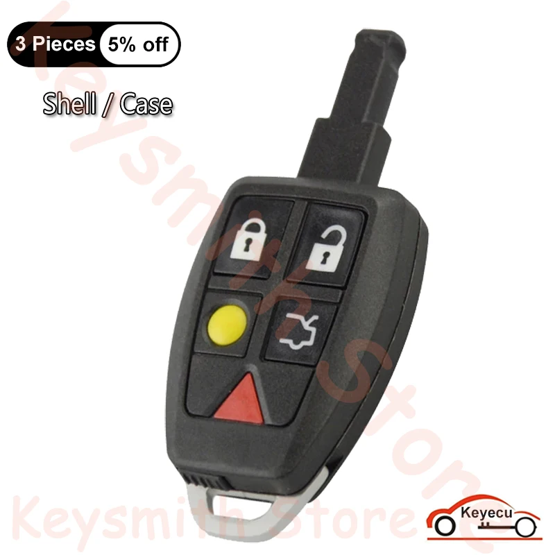 KEYECU-5-Buttons-Case-for-Volvo-C30-C70-V50-S40-2005-2013-Auto-Smart ...