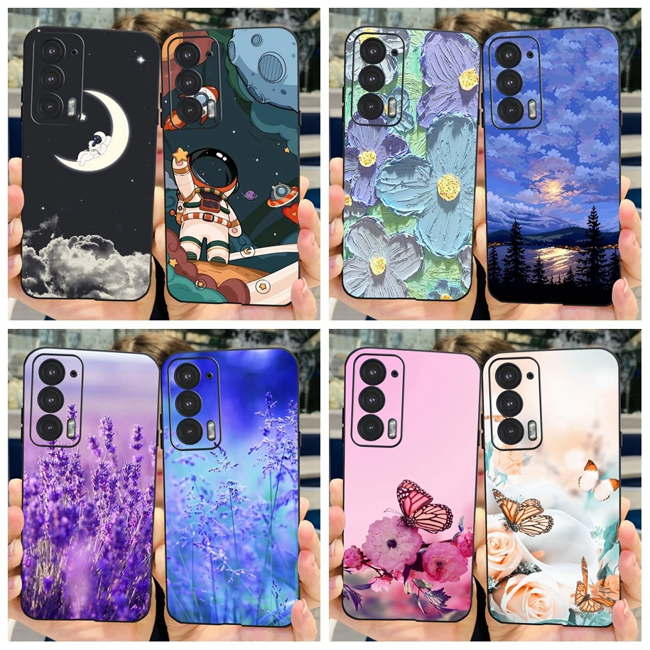 For-Motorola-Moto-Edge-20-5G-Case-Cute-Astronaut-Bumper-Shockproof-Soft ...