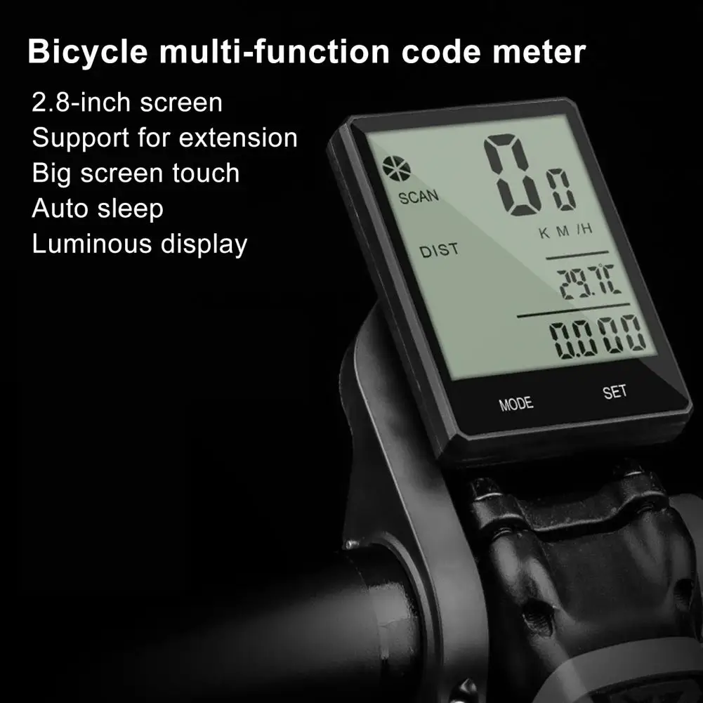 Bike-Computer-Speedometer-Stopwatch-with-LCD-Screen-Waterproof ...