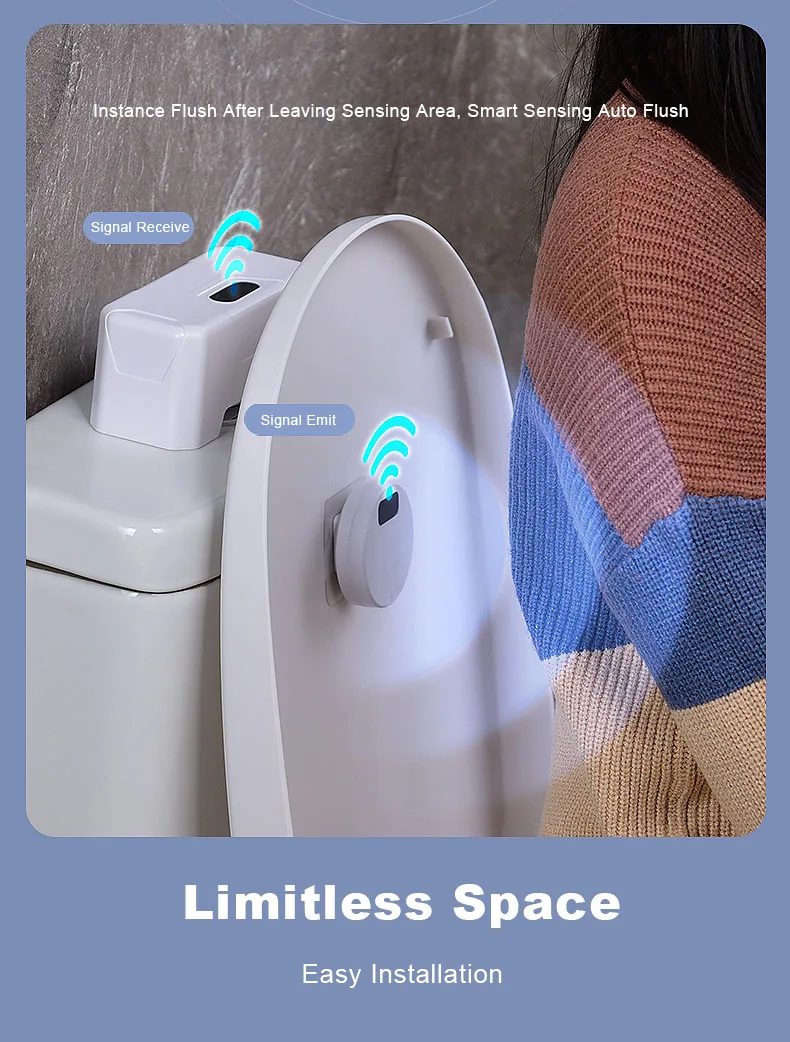 IIntelligent Toilet Sensor Non-contact Flushing Device with Infrared ...