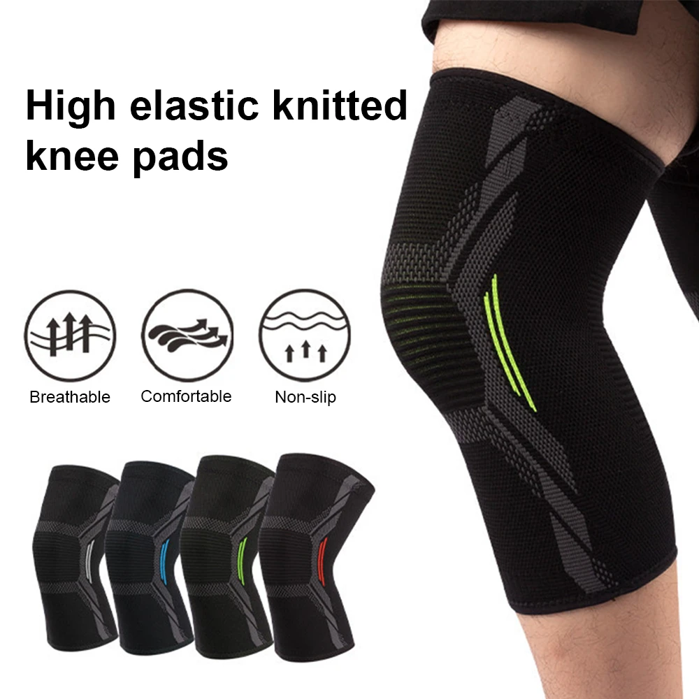 1PCS Fitness Running Cycling Knee Support Braces Elastic Nylon Sport ...