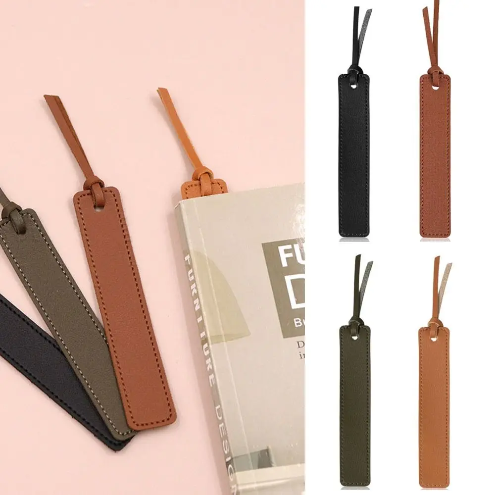 Vintage Bookmarks Stationery Genuine Leather Tag Read Marks Reader ...