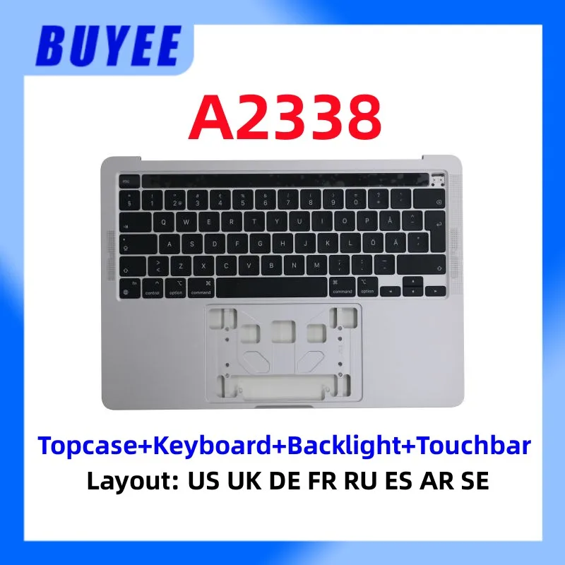 Genuine-NEW-For-MacBook-Pro-13-3-M1-A2338-Palmrest-Topcase-Keyboard ...