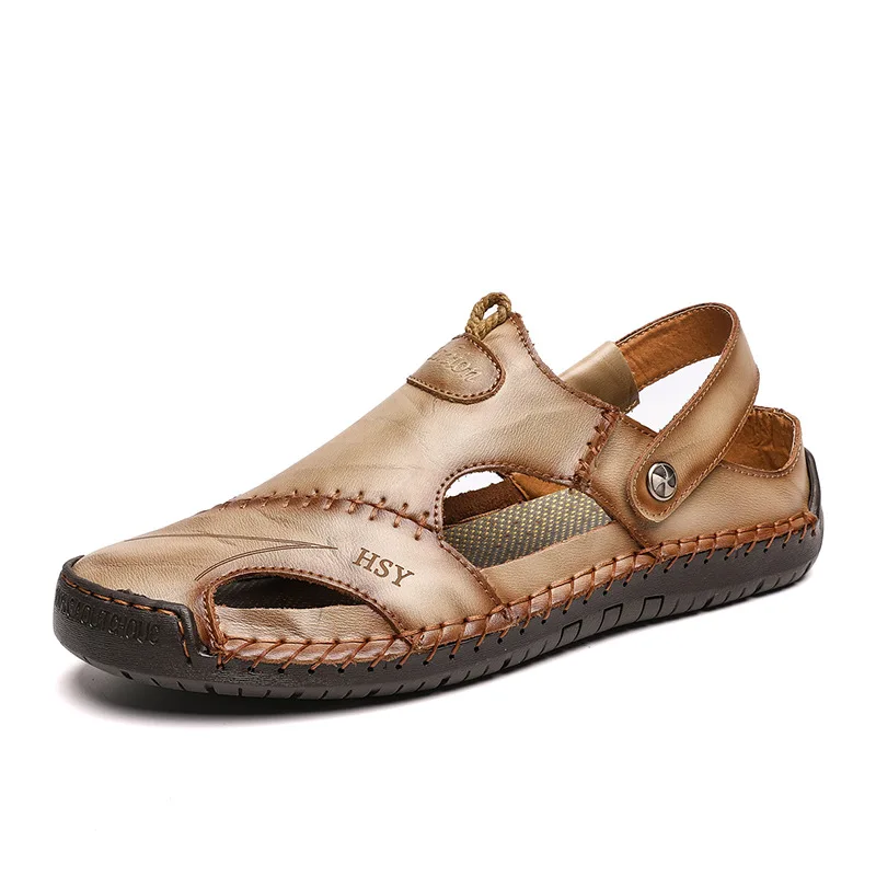 UncleJerry-Men-s-Fashion-Sandals-Leather-Sandal-for-Man-Comfortable-and ...