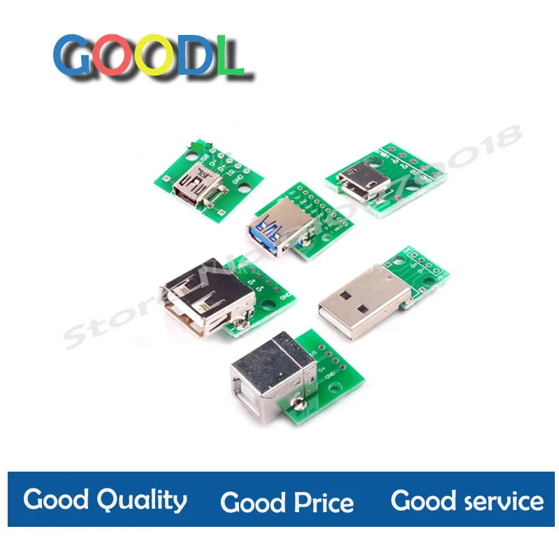 Mini-Micro-USB-A-macho-de-5-piezas-interfaz-de-conector-A-hembra-USB-2 ...