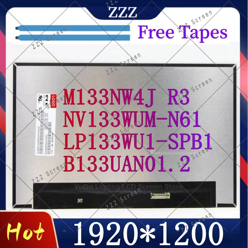 M133NW4J-R3-NV133WUM-N61-V3-0-LP133WU1-SPB1-B133UAN01-2-For-Lenovo ...