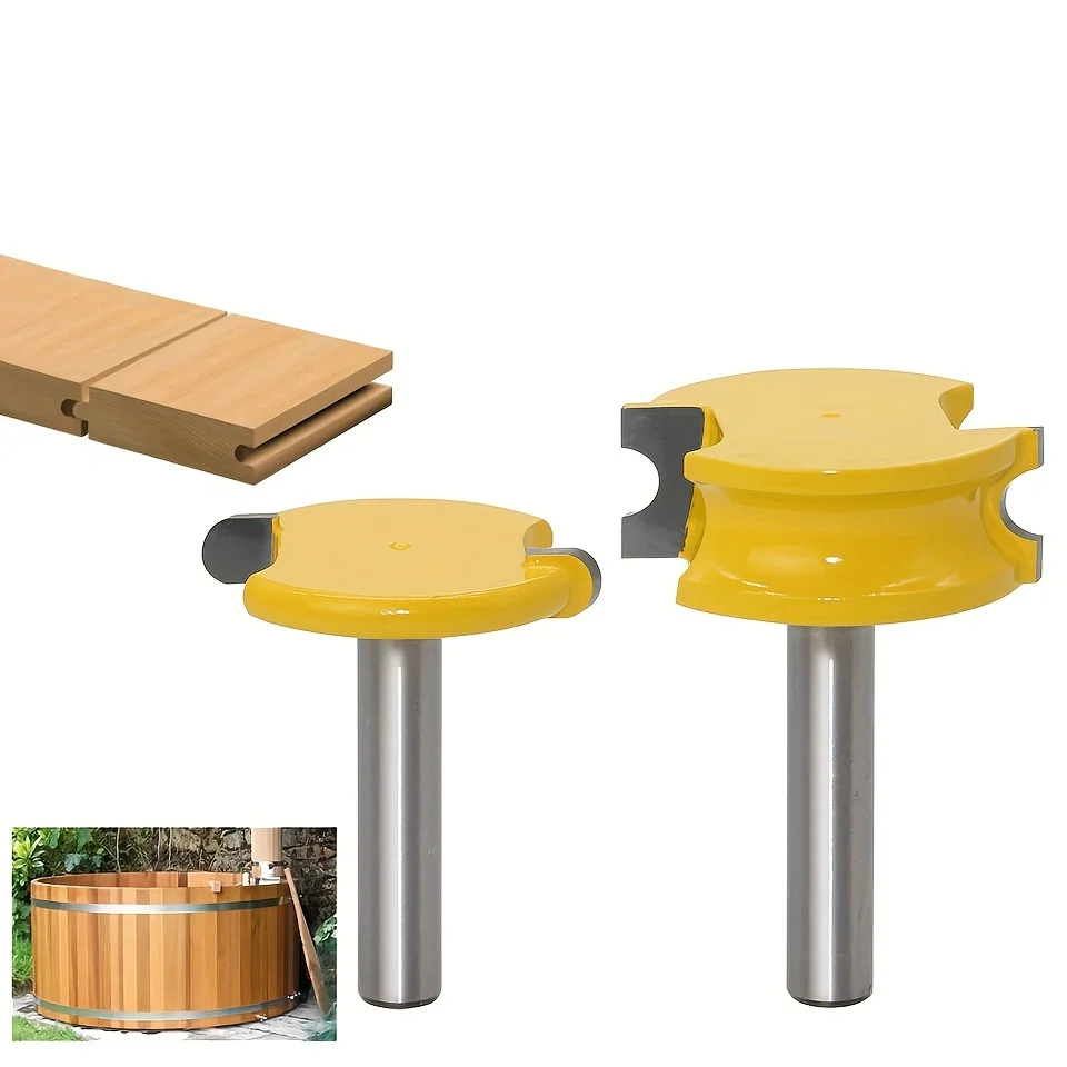 2pcs-8mm-Shank-T-Slot-Tongue-and-Groove-Router-Bit-Flooring-Cutter-for ...