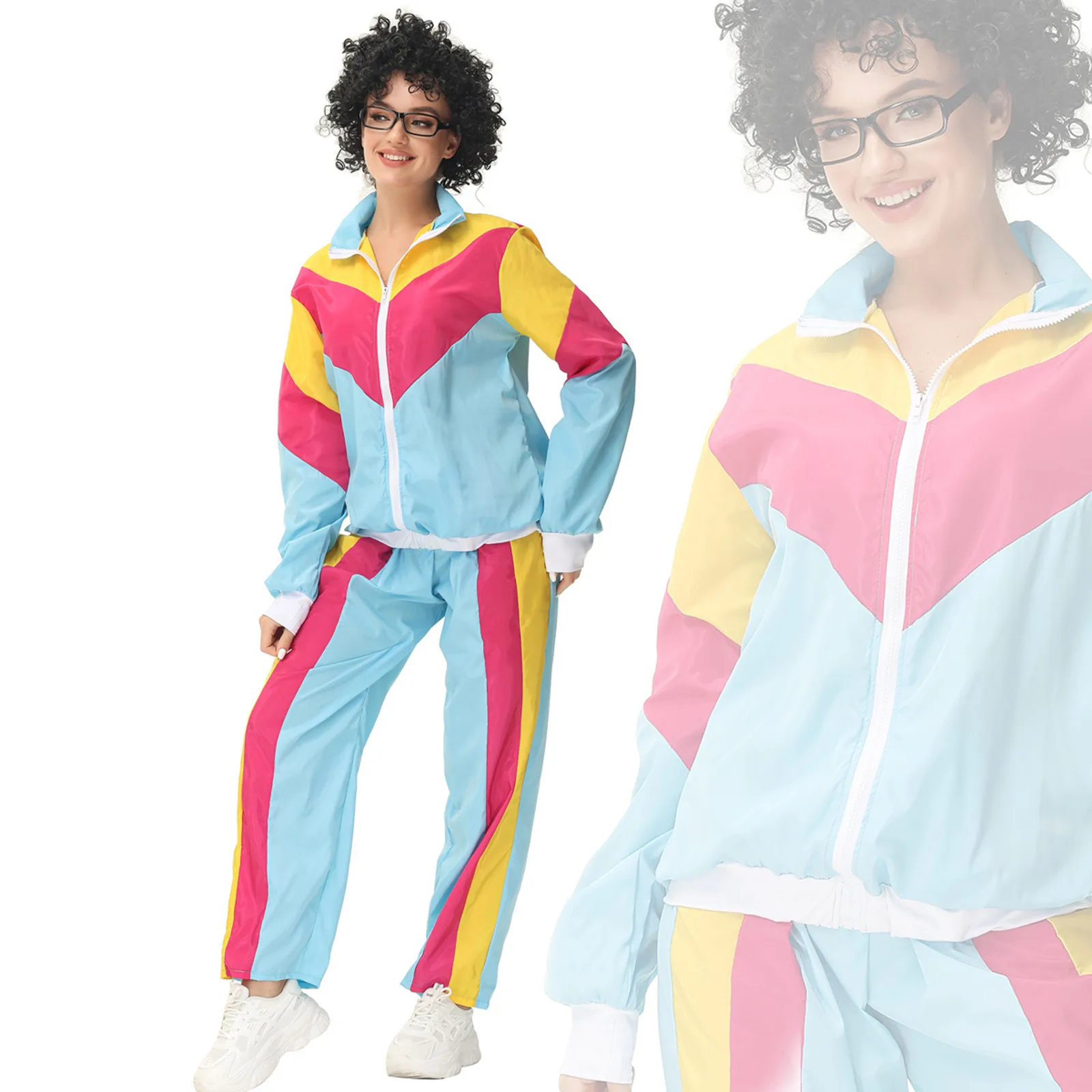 70s-80s-Rock-Disco-Retro-Outfits-Hippie-Party-Tracksuit-Women-Stage ...