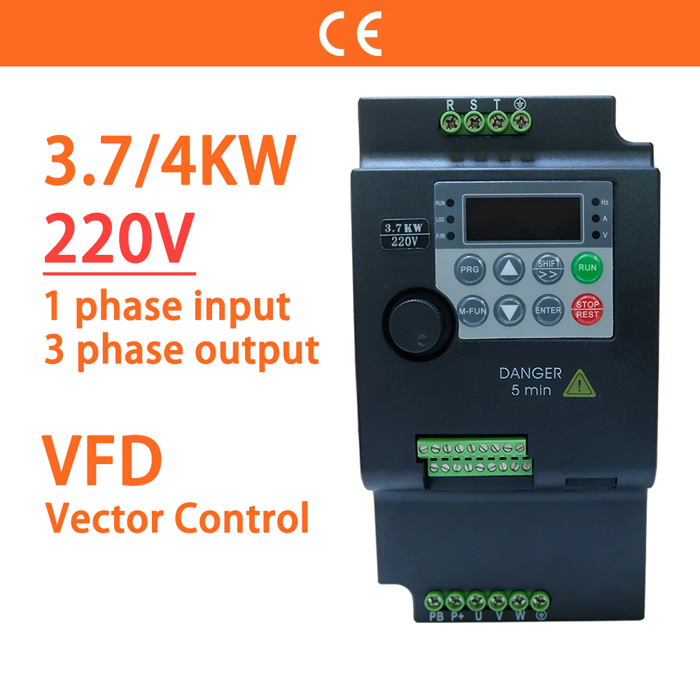 3-7KW-5HP-220V-1-Phase-Input-3-Ph-Output-Economical-Mini-VFD-Variable ...