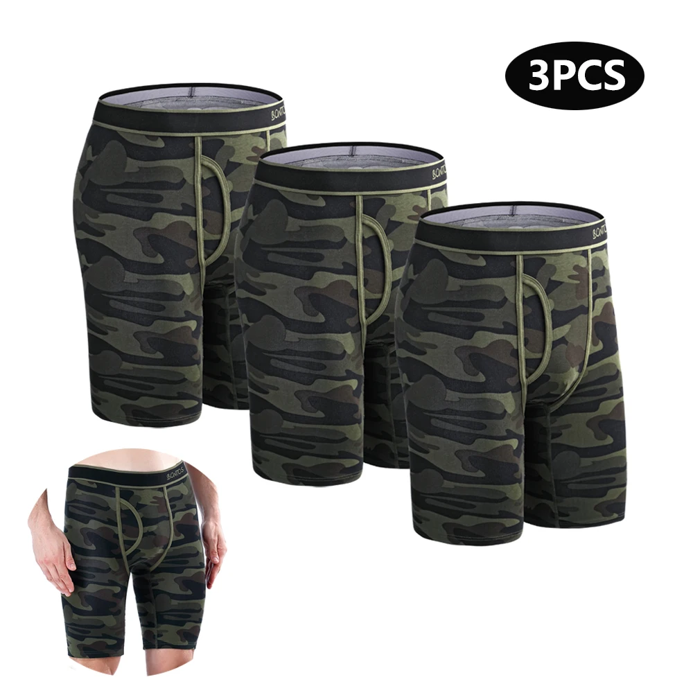 3pcs-Front-Opening-Print-Boxers-For-Man-Underware-Cotton-Camouflage-Men ...