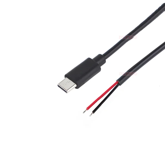1-5pcs 25cm 4P Micro USB 2.0 Type-C Power Supply Extension Wire Cable ...