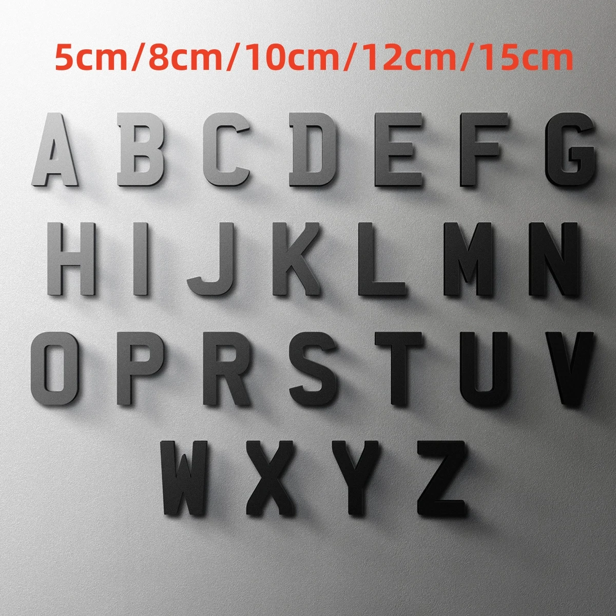 Personalized-Room-Decor-26-3D-English-Letters-Plate-Wall-Sticker-Black ...