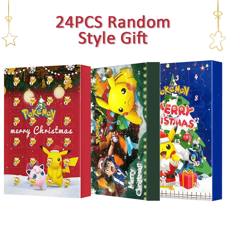 24PCS Set Pokemon Figure Christmas Halloween Advent Calendar Gift ...