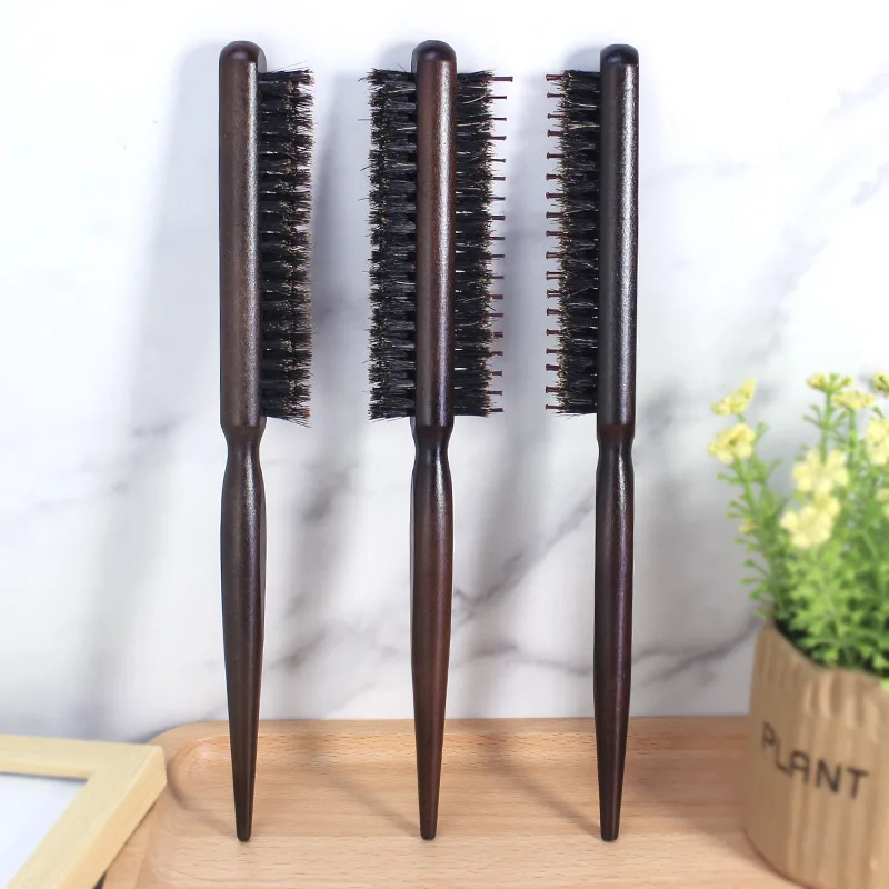 Three-Rows-of-Boar-Bristle-Hair-Combs-for-Bride-s-Studio-Model-Hair ...