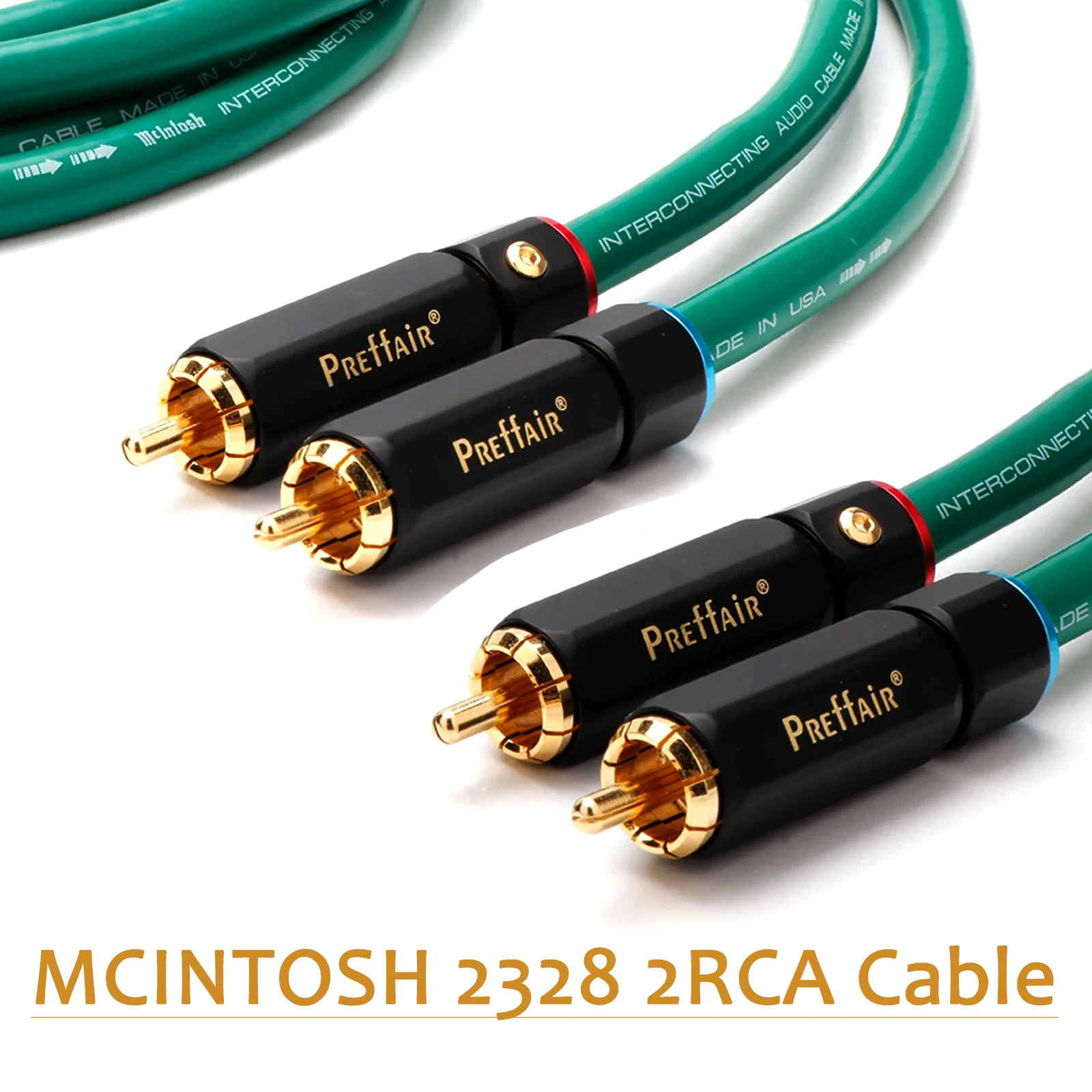 MCINTOSH-Cable-RCA-2328-Hifi-Chapado-en-plata-Cable-2RCA-Premium-6N-OFC ...
