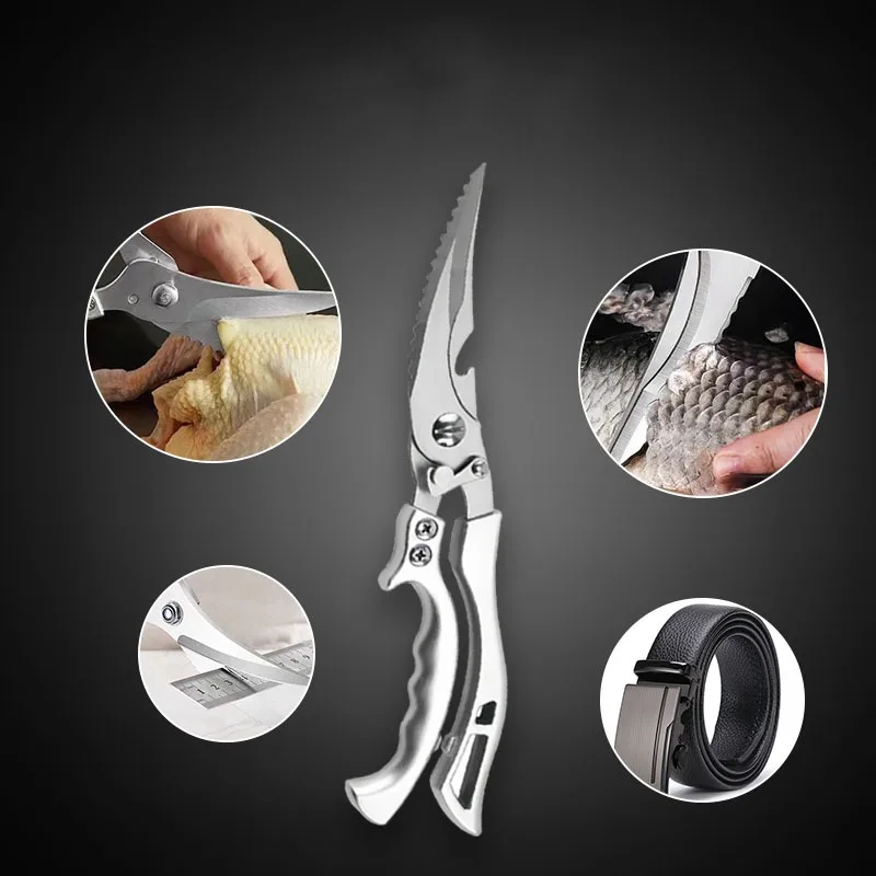 Multifunctional-Stainless-Steel-Shears-Cutter-Kitchen-Chicken-Bone-BBQ ...