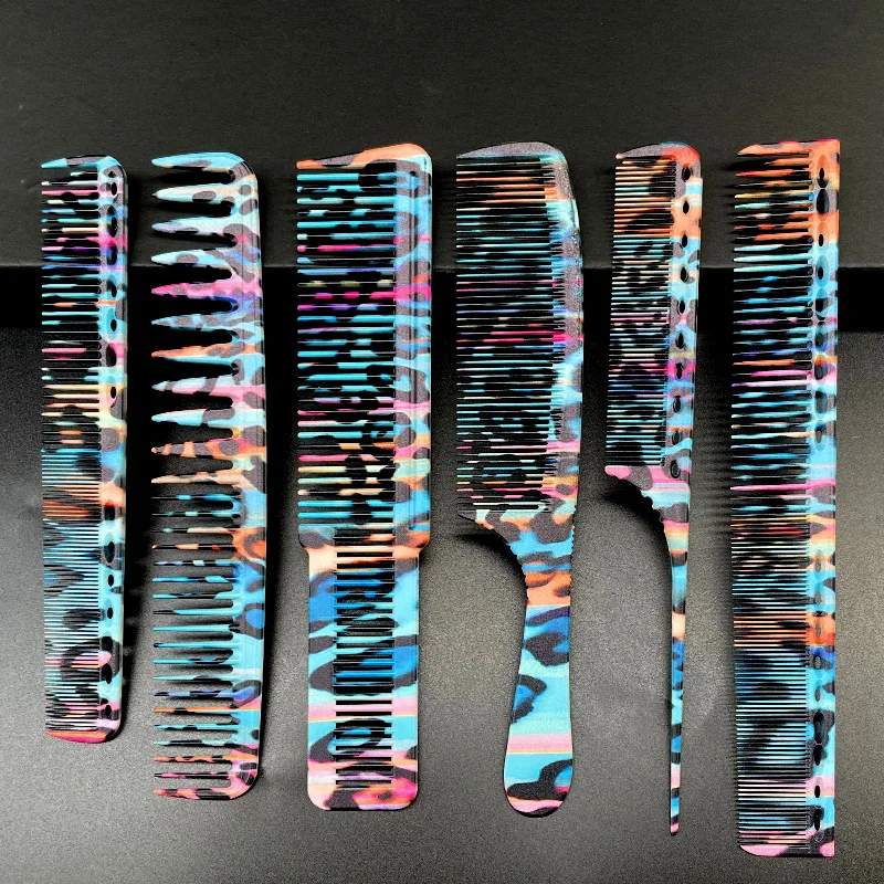 Color-comb-set-hair-salon-special-barber-comb-styling-texture-comb ...