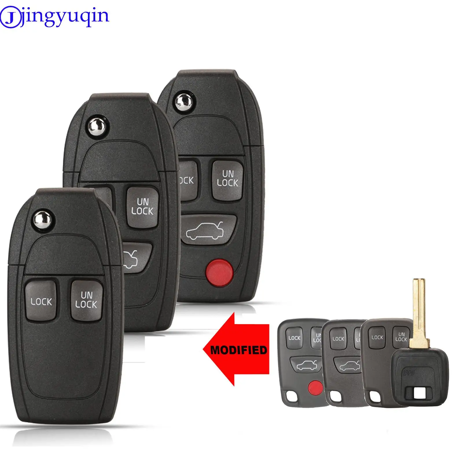 jingyuqin-For-Volvo-S60-XC90-V50-S40-V70-S60-S70-S80-XC70-Modified-Flip ...