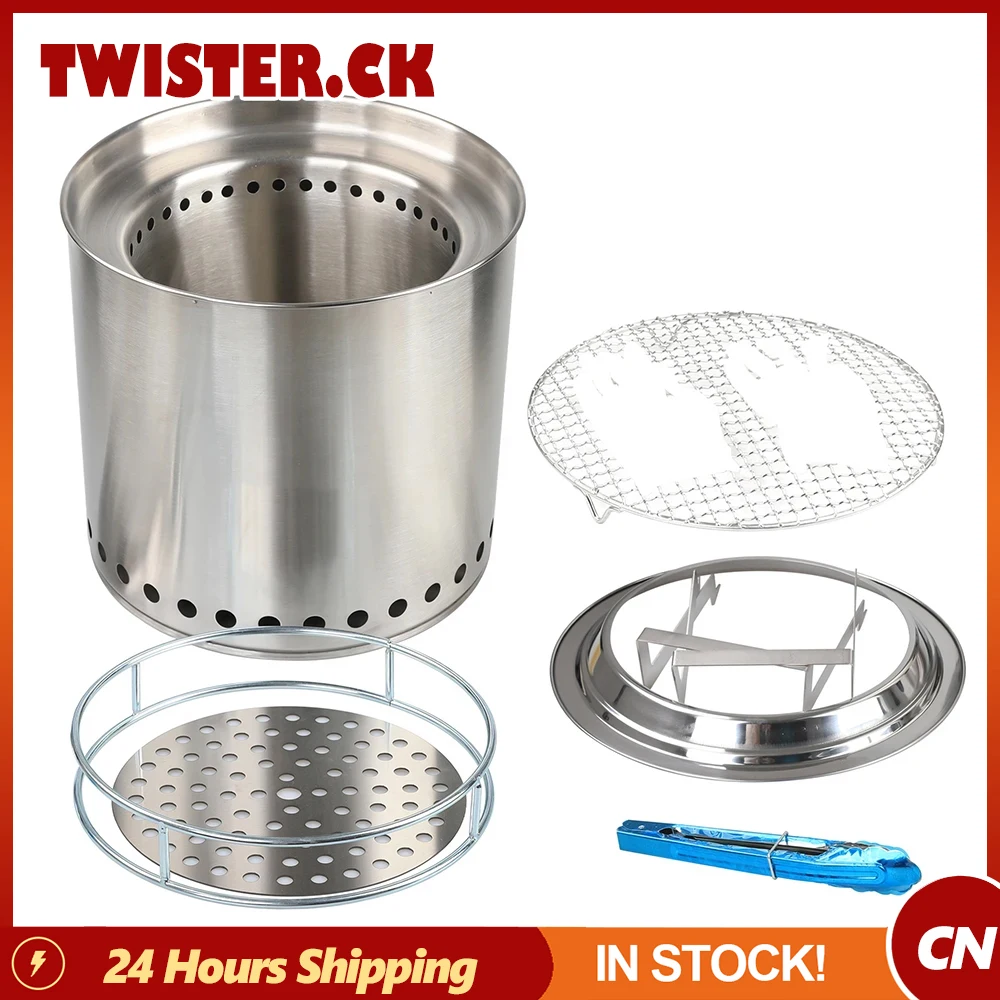 Camping-Wood-Stove-Portable-Picnic-BBQ-Burner-Tourist-Folding-Cooker ...