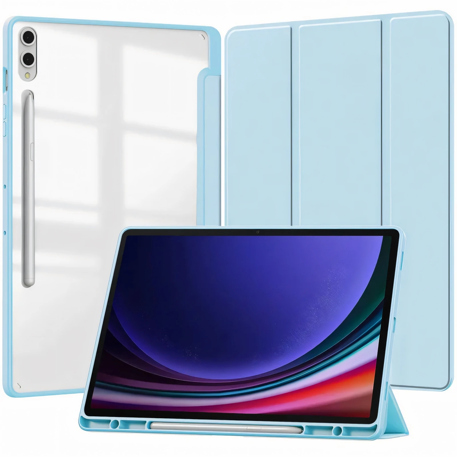 Acrylic Tablet Case with Pencil Holder Cover, 12.4 & 11 for Tab S7 ...