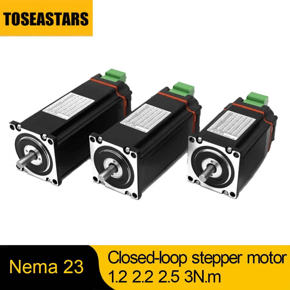 Nema 23 Closed Loop Stepper Motor with Encoder 1.2Nm 2.2Nm 3Nm Integrated Servo Motor Nema23 ...