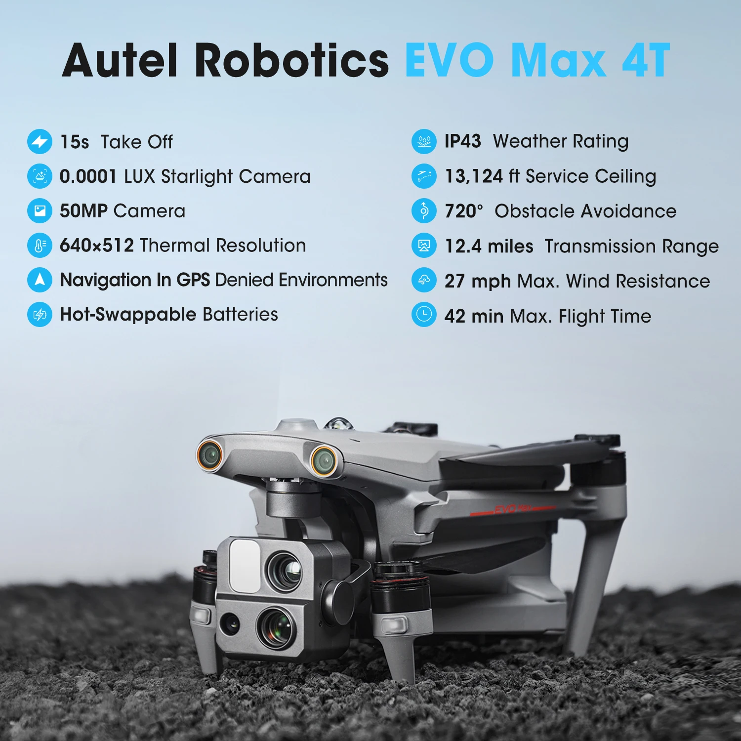 Autel Robotics EVO Max 4T Professional Enterprise 8K Drone millimeter ...