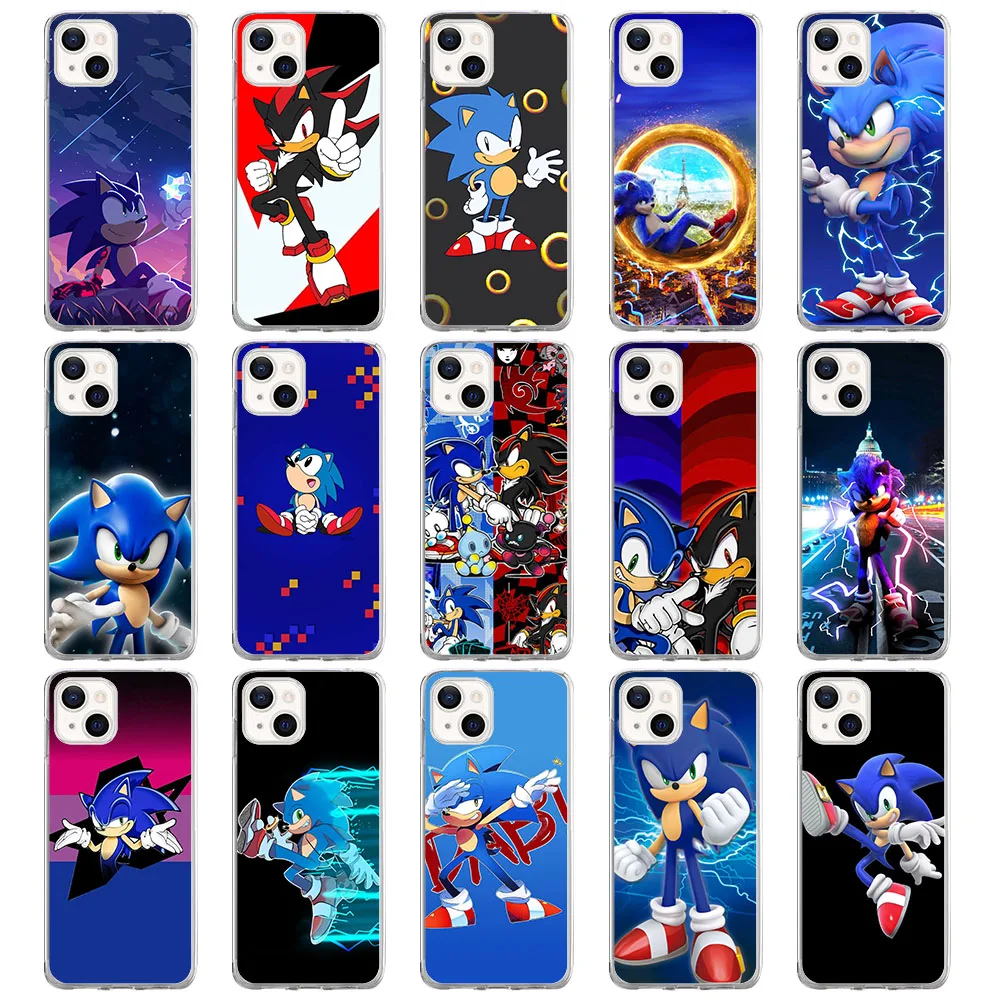BY-26 Cute Cartoon S-Sonic Soft Soft Case For OPPO A12S A53 A32 A31 A9 ...