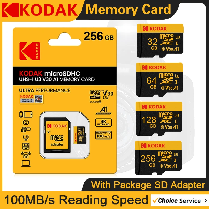 Kodak-Ultra-Memory-Card-512GB-256GB-128GB-64GB-32GB-Micro-SD-Card ...
