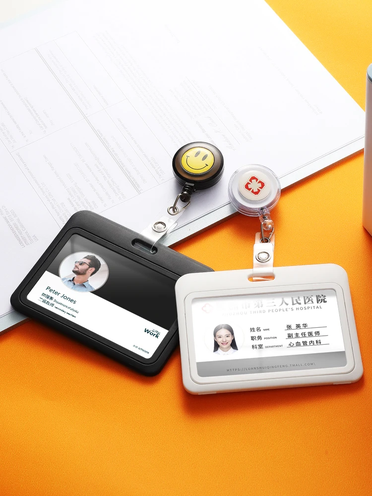 High-Quality-Badge-Buckle-Hanging-Employee-Work-Card-Custom-Hospital ...